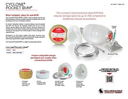 Cyclone Pocket BVM Product Information Sheet | North American Rescue