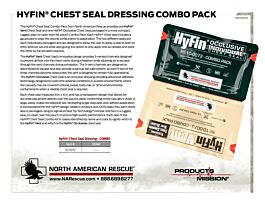 HyFin Chest Seal Dressing - Combo Pack - Product Information Sheet ...