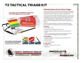 T2 Tactical Triage Kit Product Information Sheet | North American Rescue