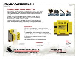 Masimo Emma Capnograph - Product Information Sheet | North American Rescue