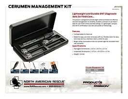 Cerumen Management Kit - Product Information Sheet | North American Rescue