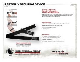 Medic Trauma Raptor Kit Product Info Sheet | North American Rescue