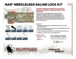 Needleless Saline Lock Kit Product Information Sheet | North American ...