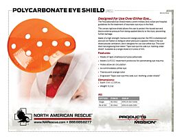 Polycarbonate Eye Shield Product Information Sheet | North American Rescue
