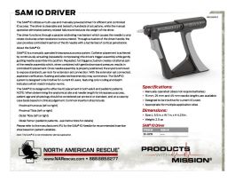 SAM IO Driver - Product Information Sheet | North American Rescue