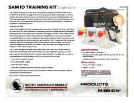 SAM IO Training Kit - Single Bone - Product Information Sheet | North ...