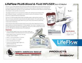 LifeFlow PLUS Blood and Fluid Infuser Product Information Sheet | North ...