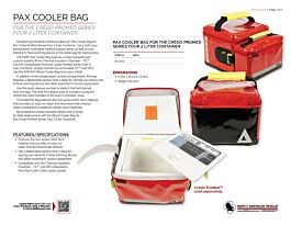 PAX Cooler Bag for the Crēdo ProMed Series Four 2 Liter Container ...