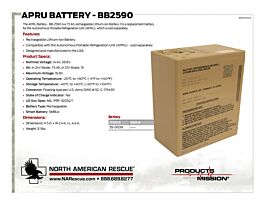 APRU Battery - Product Information Sheet | North American Rescue