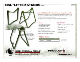 OSL Litter Stands Product Information Sheet | North American Rescue