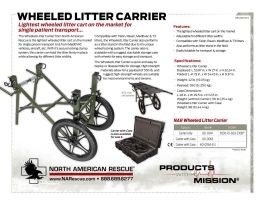 Wheeled Litter Carrier Product Information Sheet | North American Rescue