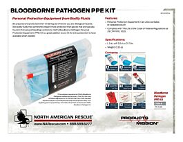 Bloodborne Pathogen PPE Kit - Product Information Kit | North American ...