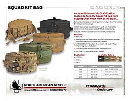 Squad Kit BAG ONLY Product Information Sheet | North American Rescue