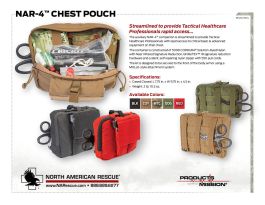 NAR-4 Chest Pouch Kit Product Information Sheet | North American Rescue