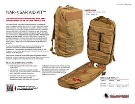 NAR-5 SAR Kit Product Information Sheet | North American Rescue