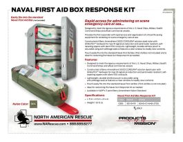 Naval First Aid Box Response Kit Product Information Sheet | North ...