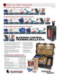 Bleeding Control Skills Training Kit Product Information Sheet | North ...