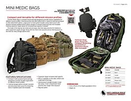 MINI MEDIC BAGS - PRODUCT INFORMATION SHEET | North American Rescue