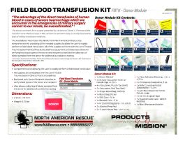 Field Blood Transfusion Kit FBTK - Donor Module - Product Information ...