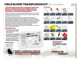 Field Blood Transfusion Kit FBTK - Donor Module - Product Information ...