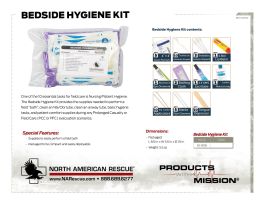 Bedside Hygiene Kit - Product Information Sheet | North American Rescue