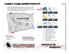 Chest Tube Insertion Kit Product Information Sheet | North American Rescue