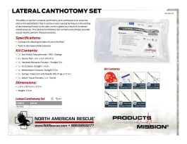 Lateral Canthotomy Set - Product Information Sheet | North American Rescue