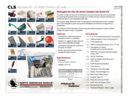 Army CLS ReSupply Kit Product Information Sheet | North American Rescue