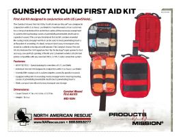 Gunshot Wound First Aid Kit Product Information Sheet | North American ...