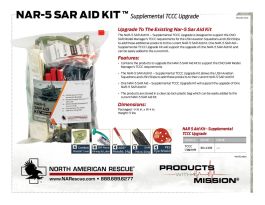 NAR-5 SAR AID KIT – SUPPLEMENTAL TCCC UPGRADE - PRODUCT INFORMATION SHEET | North American Rescue