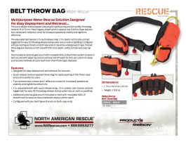 Belt Throw Bag Product Information Sheet | North American Rescue