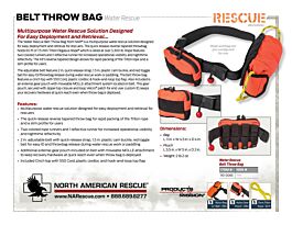 Belt Throw Bag Product Information Sheet | North American Rescue