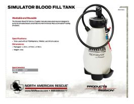 SIMULATOR BLOOD FILL TANK - PRODUCT INFORMATION SHEET | North American ...