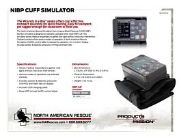 NIBP Cuff Simulator - Product Information Sheet | North American Rescue