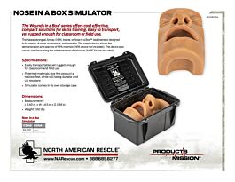 Nose in a Box Simulator - Product Information Sheet | North American Rescue