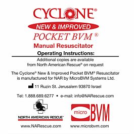 Cyclone Pocket BVM Product Instructions | North American Rescue