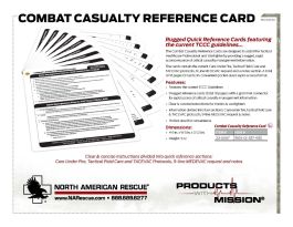 Combat Casualty Reference Card Product Information Sheet | North ...