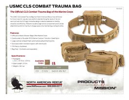 USMC CLS Combat Trauma Bag Product Information Sheet | North American ...