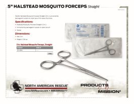 5 in Halstead Mosquito Forceps - Straight - Product Information Sheet ...