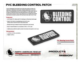 PVC Bleeding Control Patch - Product Information Sheet | North American Rescue