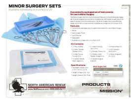 Minor Surgery Set Product Information Sheet | North American Rescue