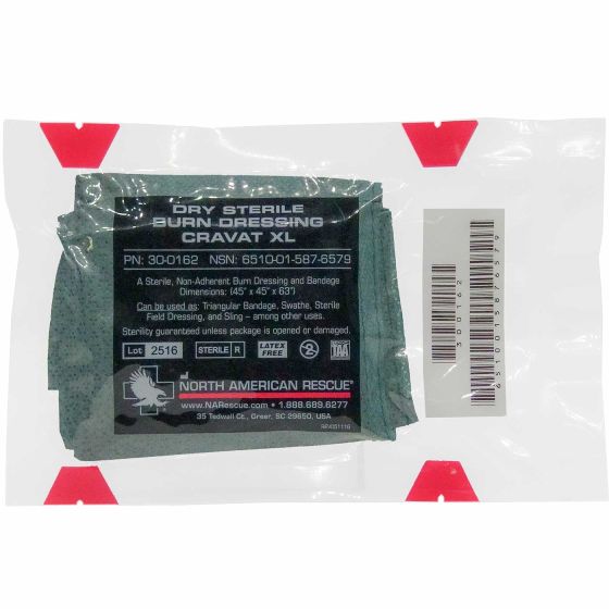 Dry Sterile Burn Dressing Cravat XL | North American Rescue