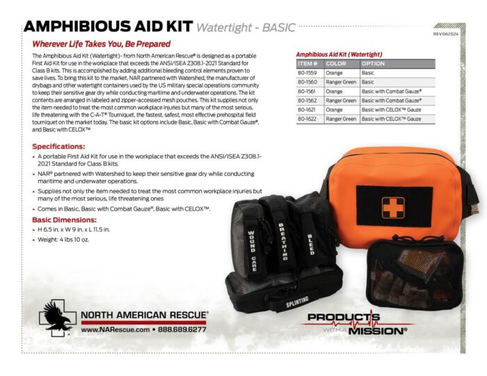 Amphibious Aid Basic Kits - (Watertight) - Product Information Sheet ...