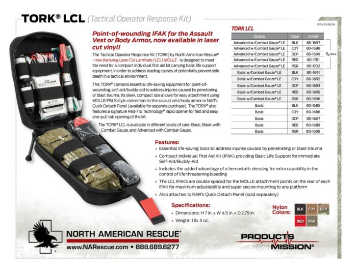 Tactical Operator Response Kit (TORK LCL) - Product Information Sheet ...