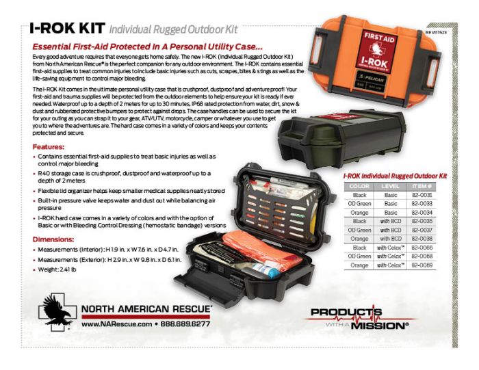 I-ROK Kit Product Information Sheet | North American Rescue