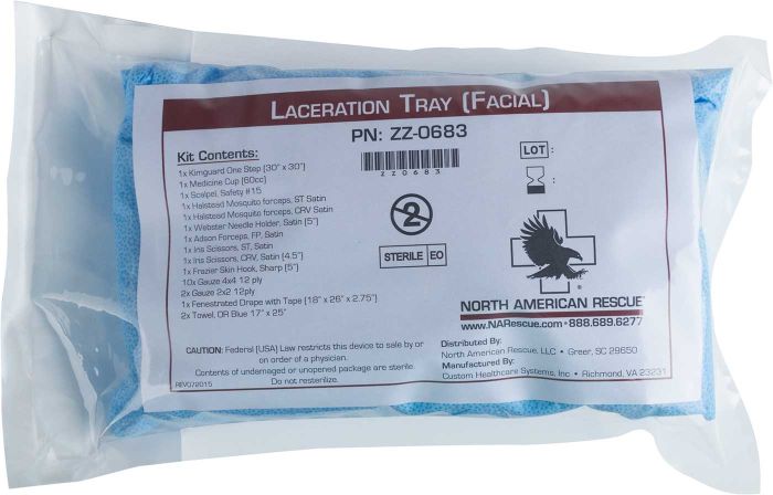 Laceration Tray - Facial Injuries | North American Rescue