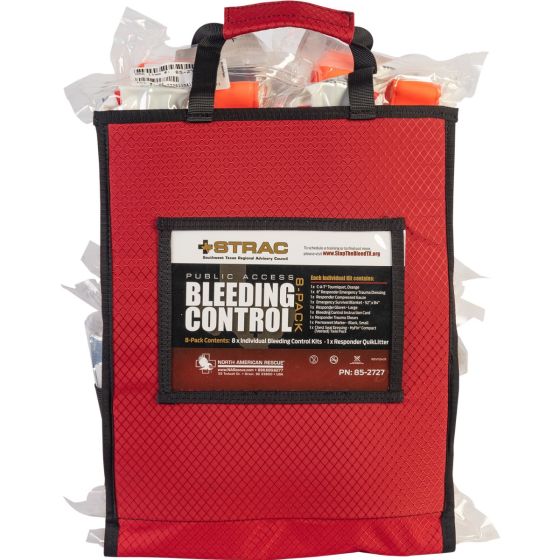 STRAC 8-Pack Bleeding Control Kit HB496 Compliant - Vacuum Resealable ...