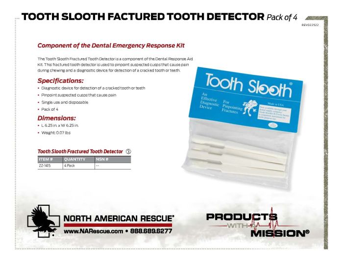 Tooth Slooth Fractured Tooth Detector - Product Information Sheet ...